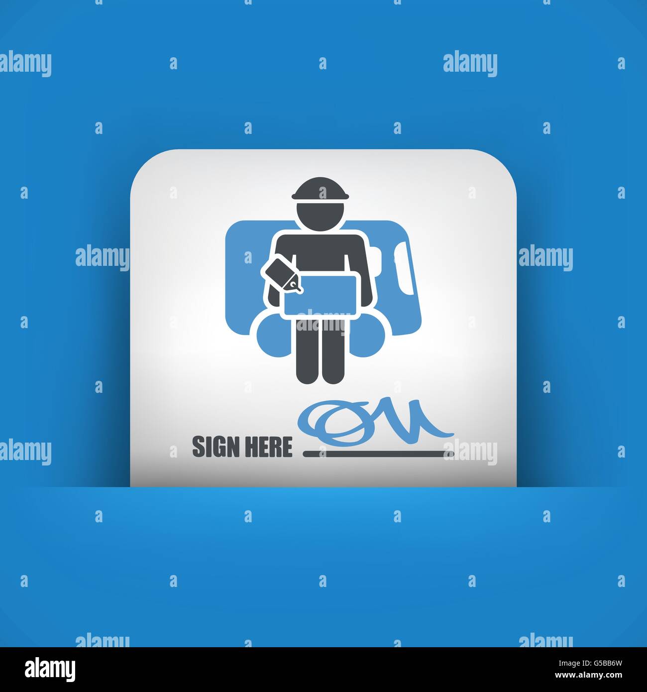 Delivery document sign icon Stock Vector Image & Art - Alamy