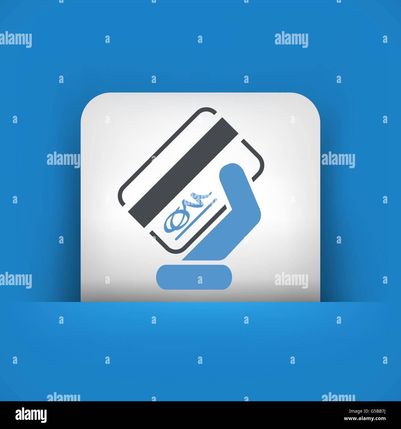 Signed credit card icon Stock Vector Image & Art - Alamy