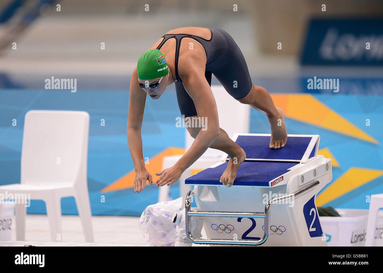 South Africa's Suzaan van Biljon during the Women's 200m Breaststroke ...