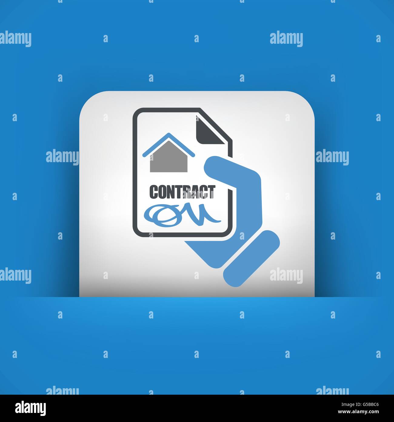 House contract icon Stock Vector Image & Art - Alamy