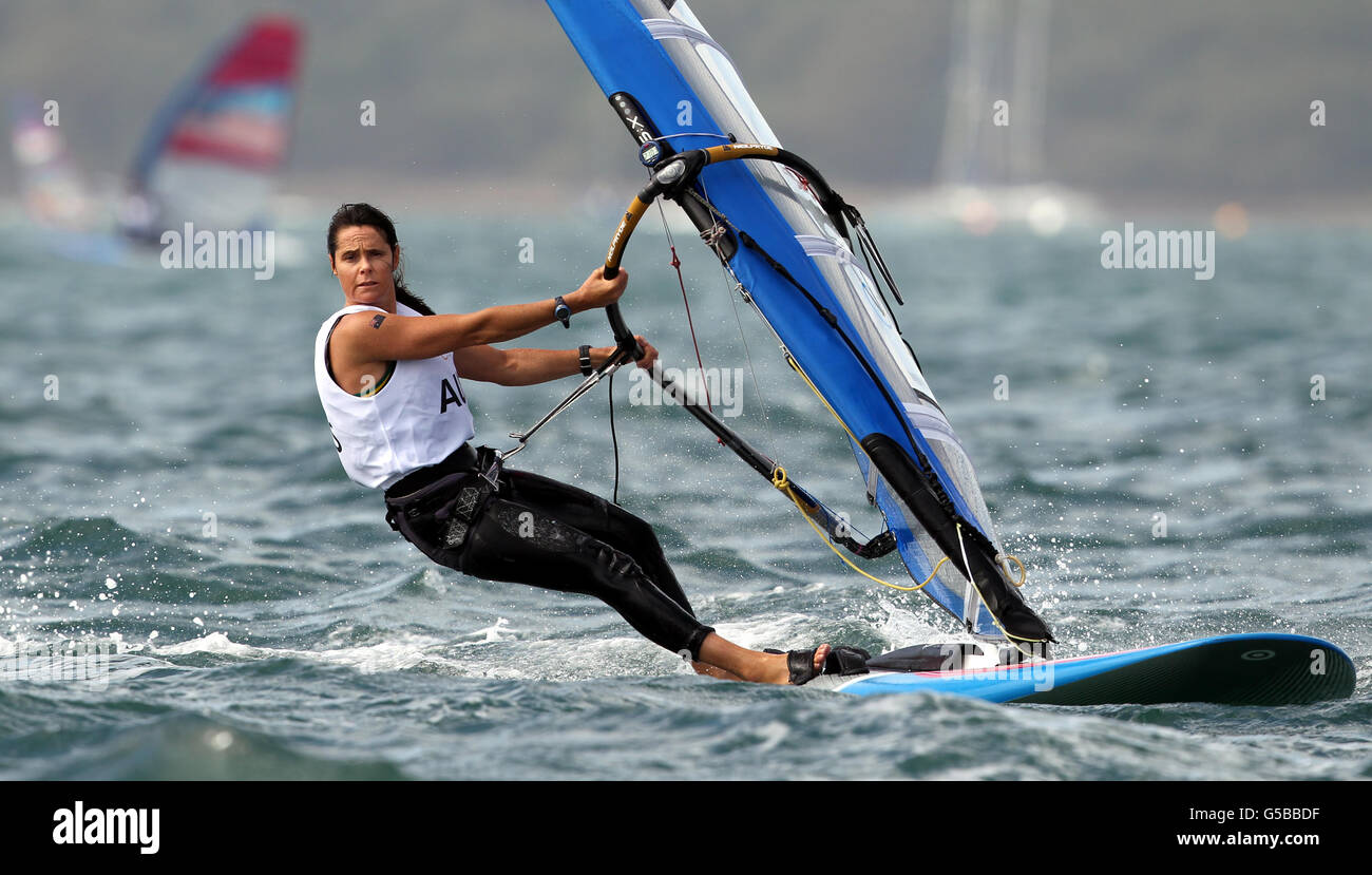 Austria's Women's RS:X Jessica Crisp during the sixth race of her ...