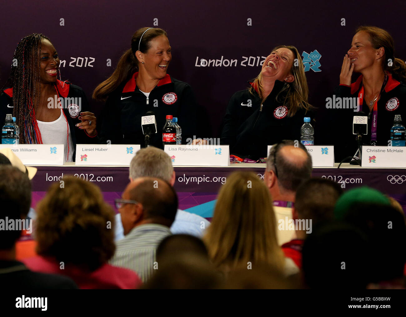 USA's (left to right) Venus Williams, Liesel Huber, Lisa Raymond and ...