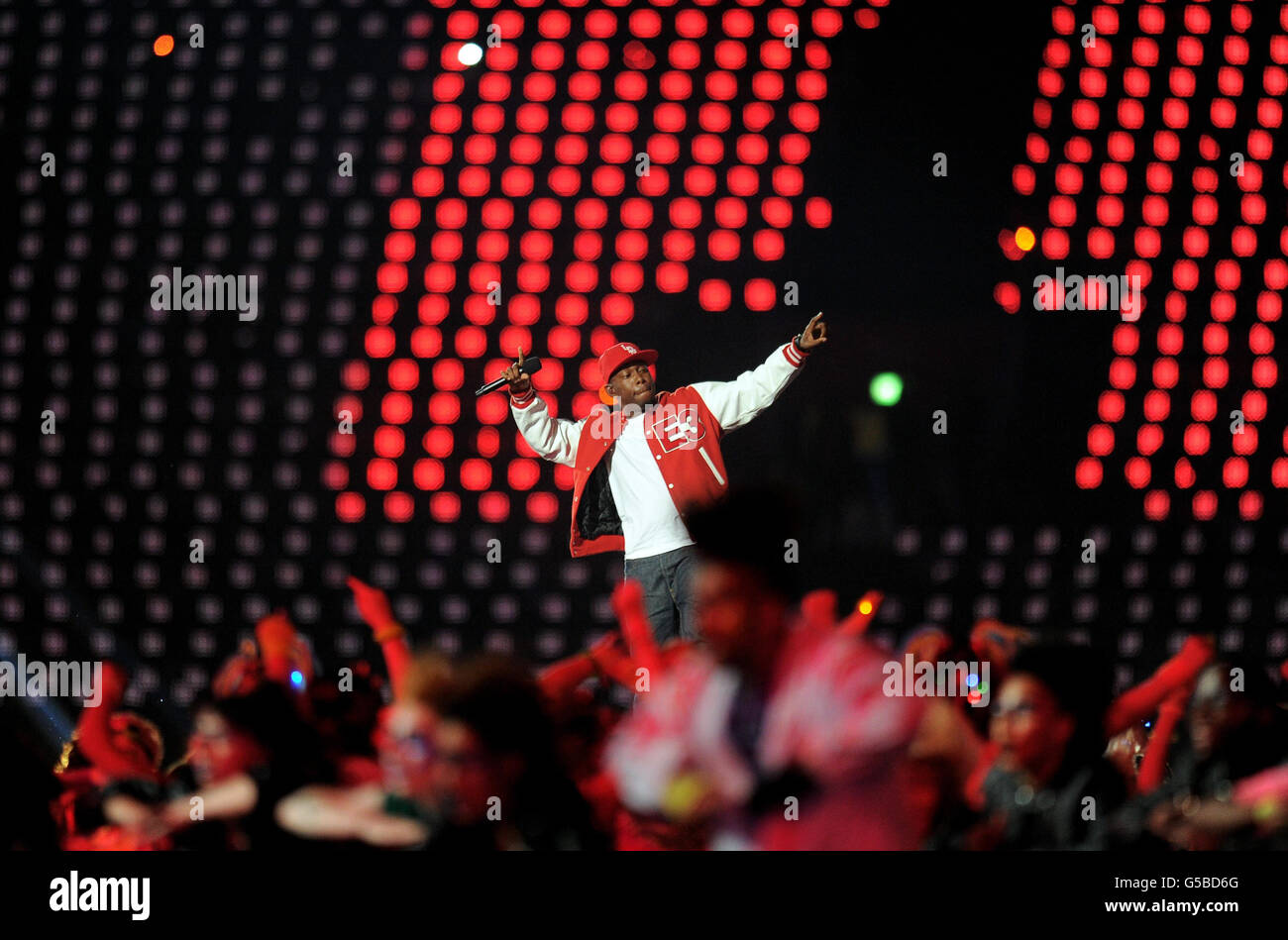Dizzee Rascal performs during the London Olympic Games 2012 Opening ...