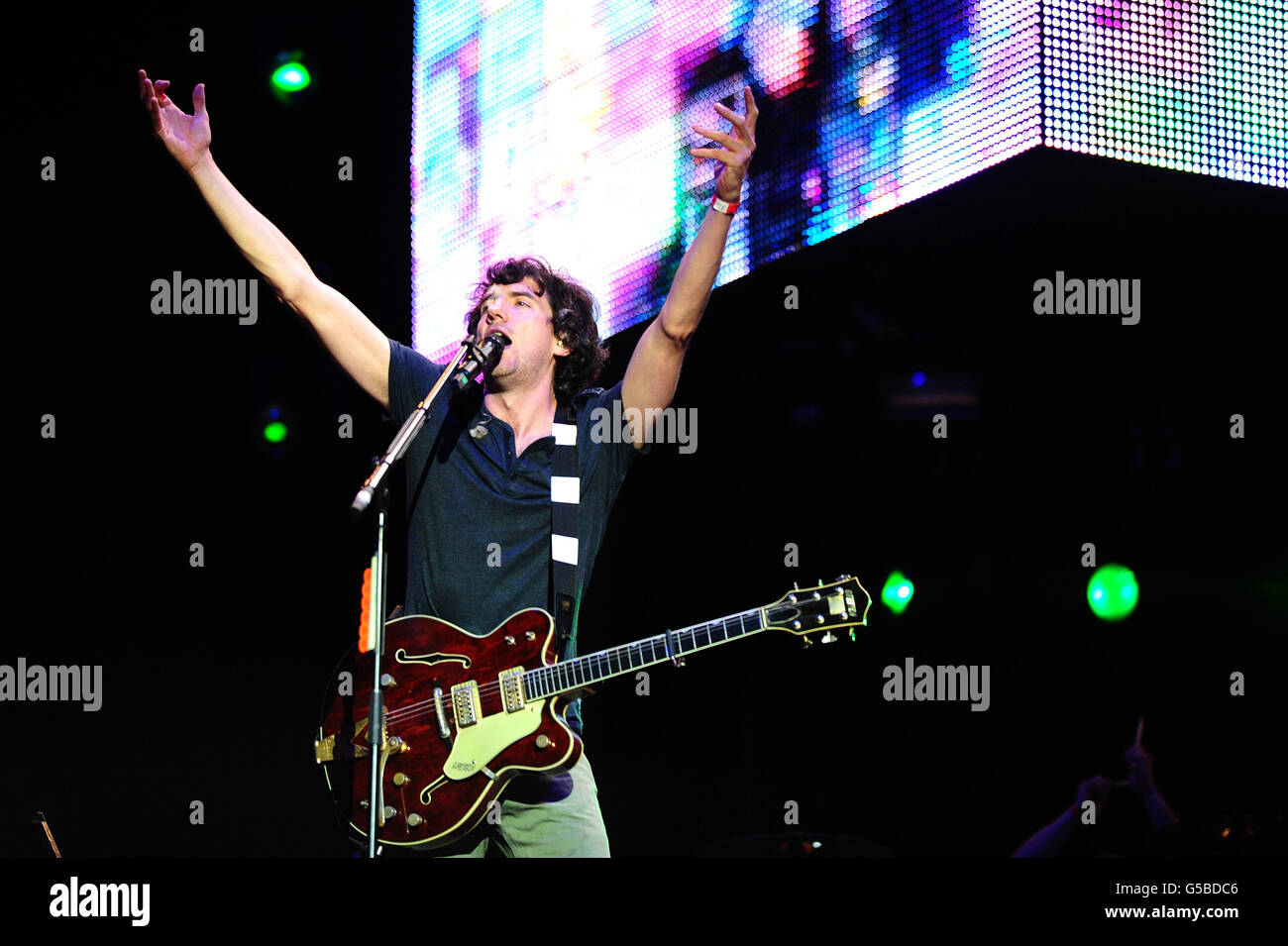 Snow Patrol perform at the BT London Live concert, which coincides with ...