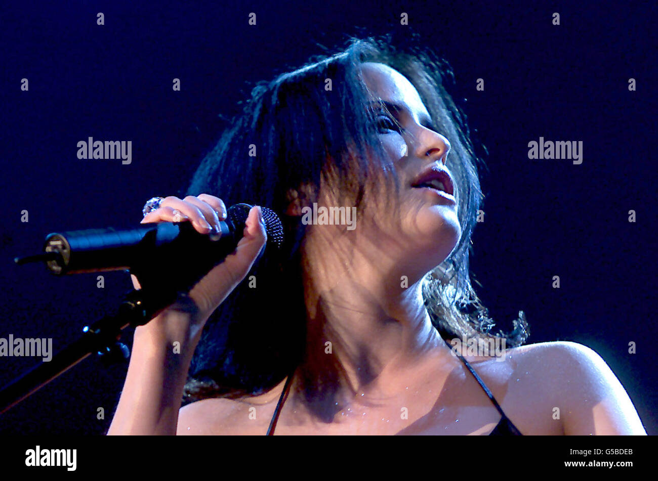 Andrea Corr sings during the first night of The Corrs concert tour at ...