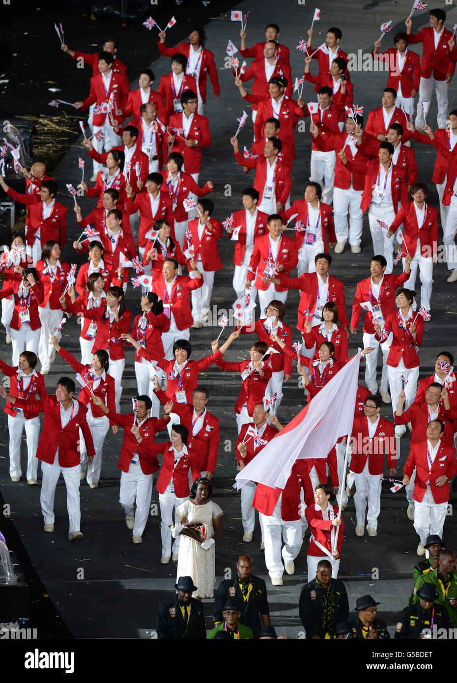 London Olympic Games - Day 0. The Japanese team parade during the ...