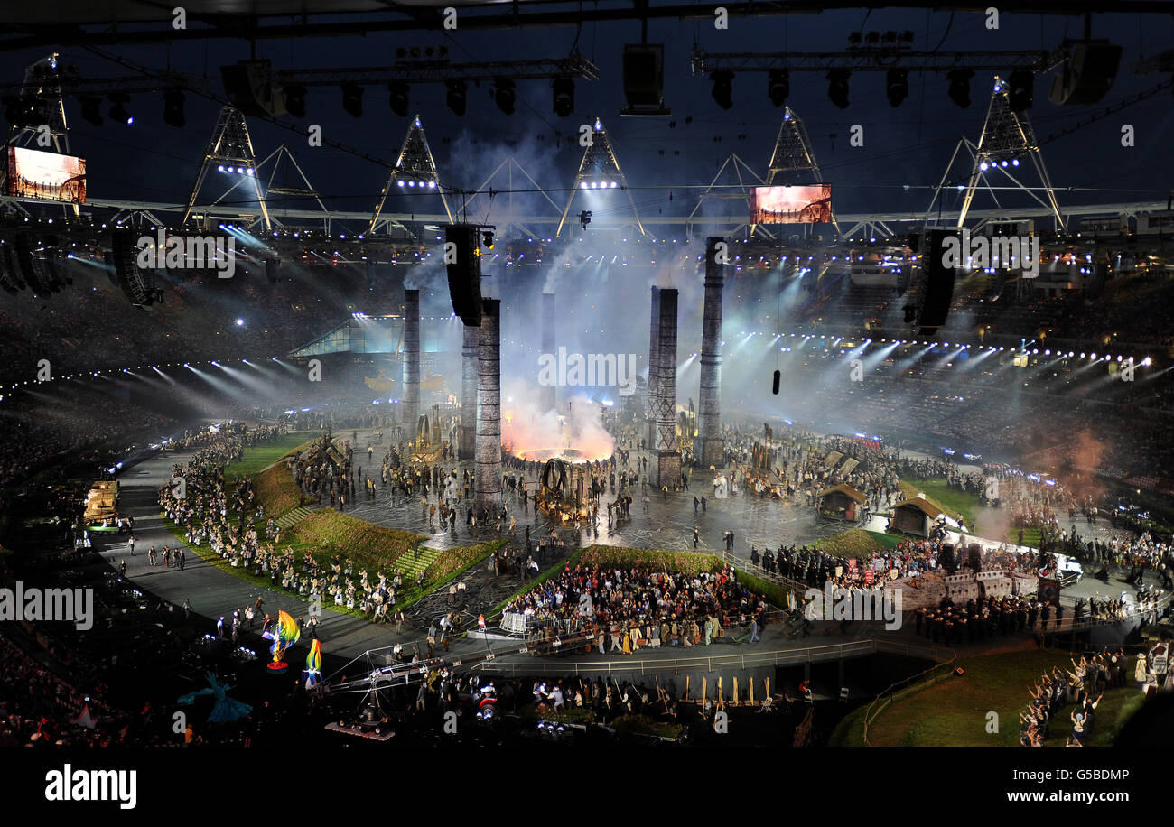 2012 summer olympics opening ceremony hi-res stock photography and ...