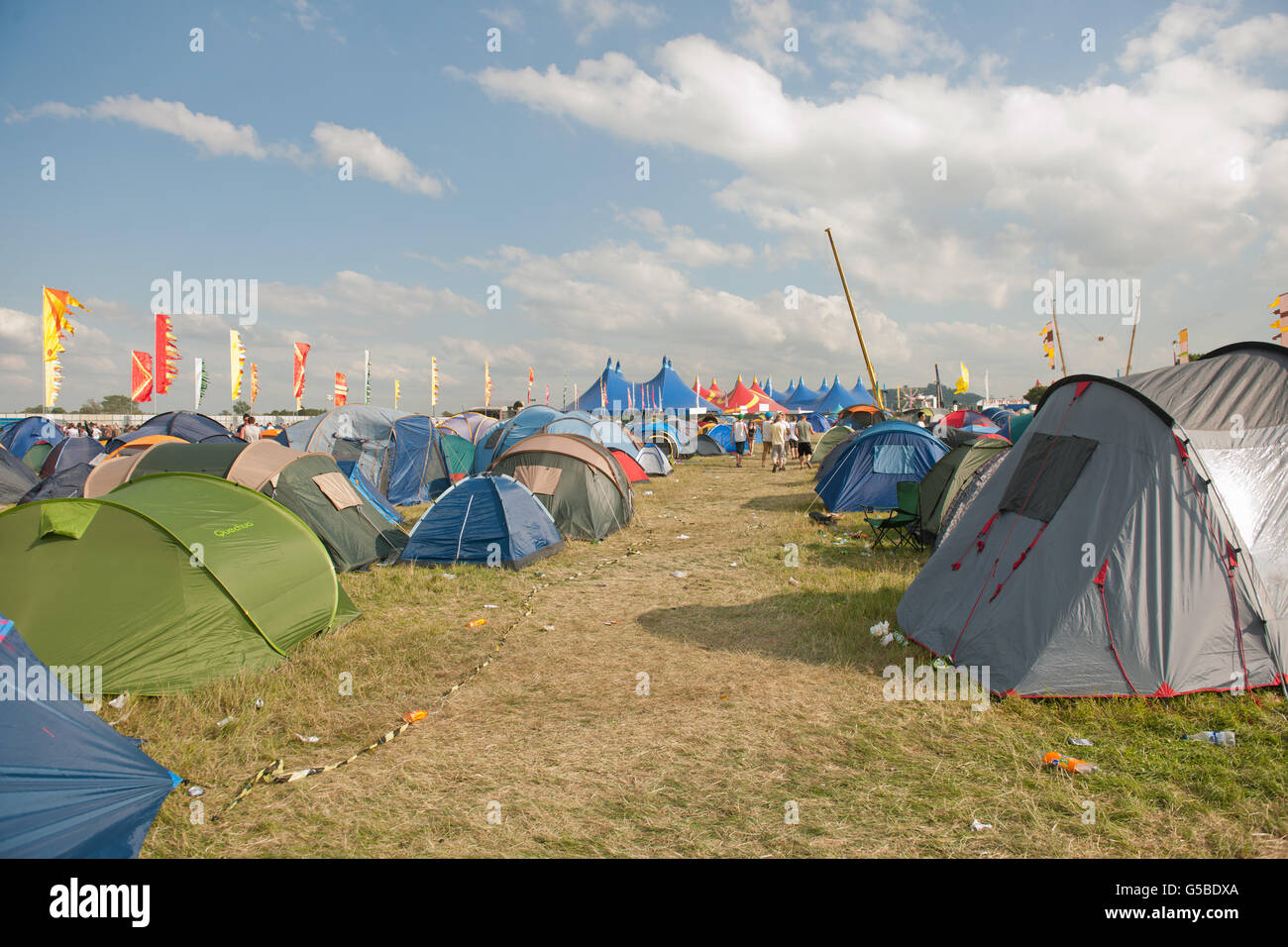 Tents set up at global gathering hi-res stock photography and images ...