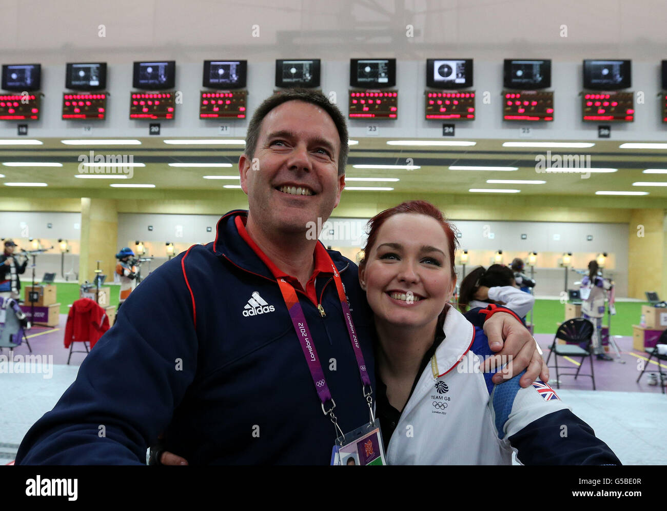 Great Britain's Jennifer McIntosh with her father and coach Donald ...