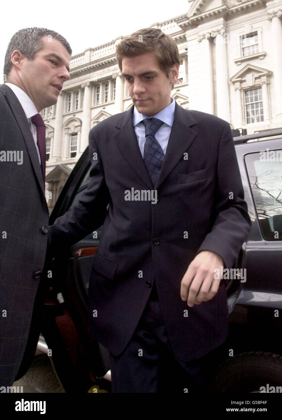 Leeds United footballer Jonathan Woodgate arrives at Hull Crown Court ...
