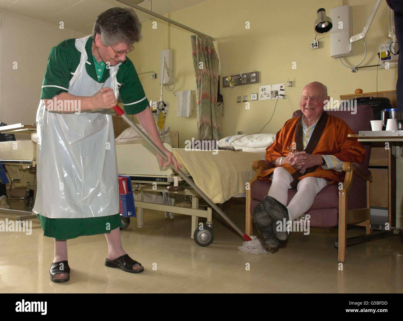 London Hosptial clean-up Stock Photo - Alamy