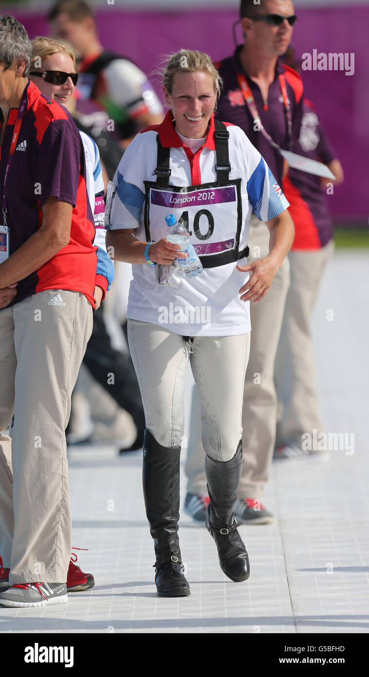 Great Britain's Zara Phillips smiles after competing on High Kingdom on ...