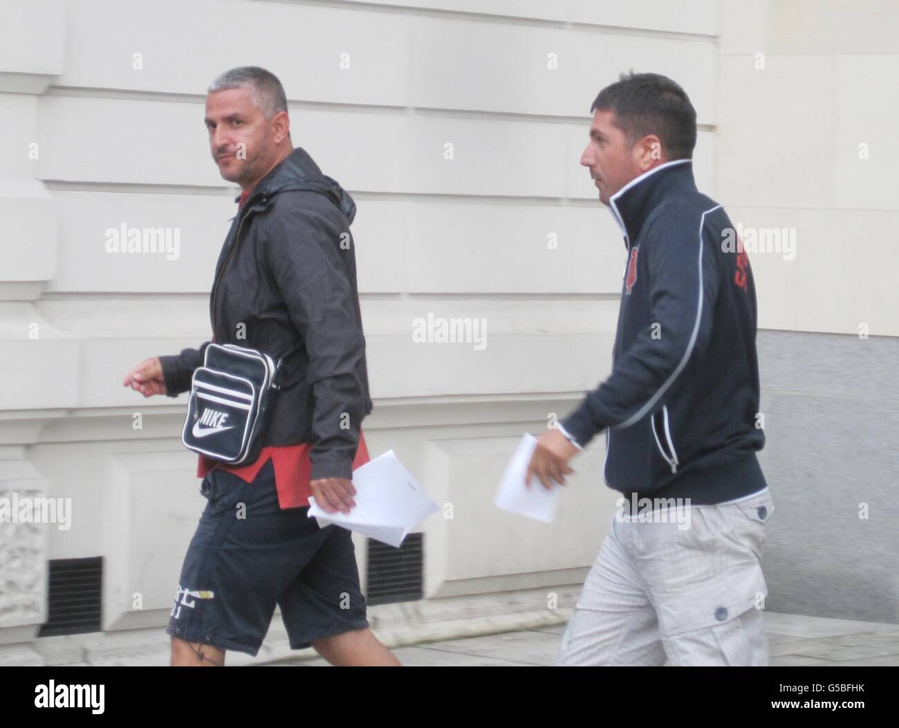 Cosmin Constantin Vuc (left) and Paul Gabriel Ramoiu outside ...
