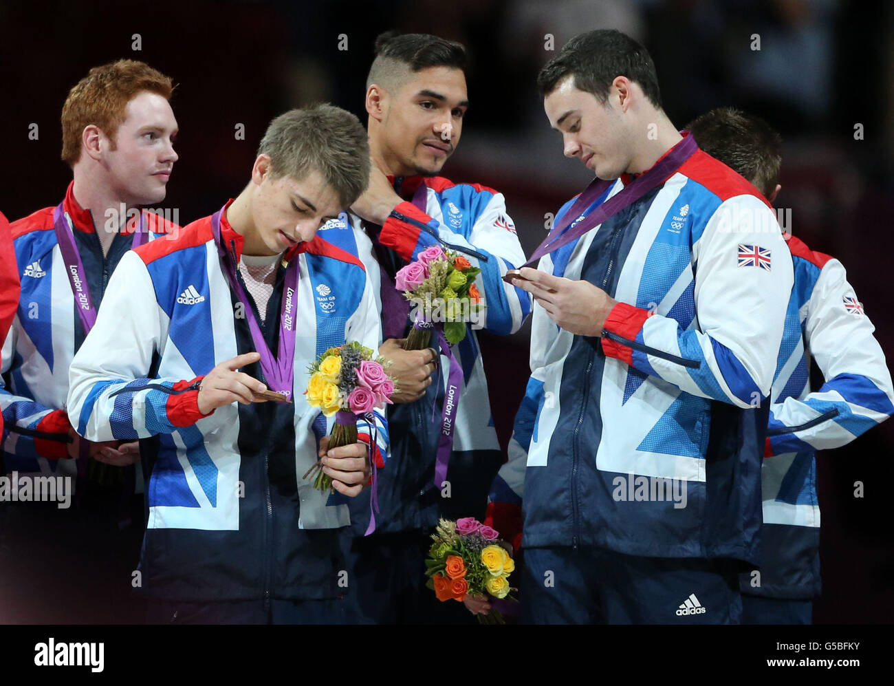 Great Britain's (from left to right) Daniel Purvis, Max Whitlock, Louis ...