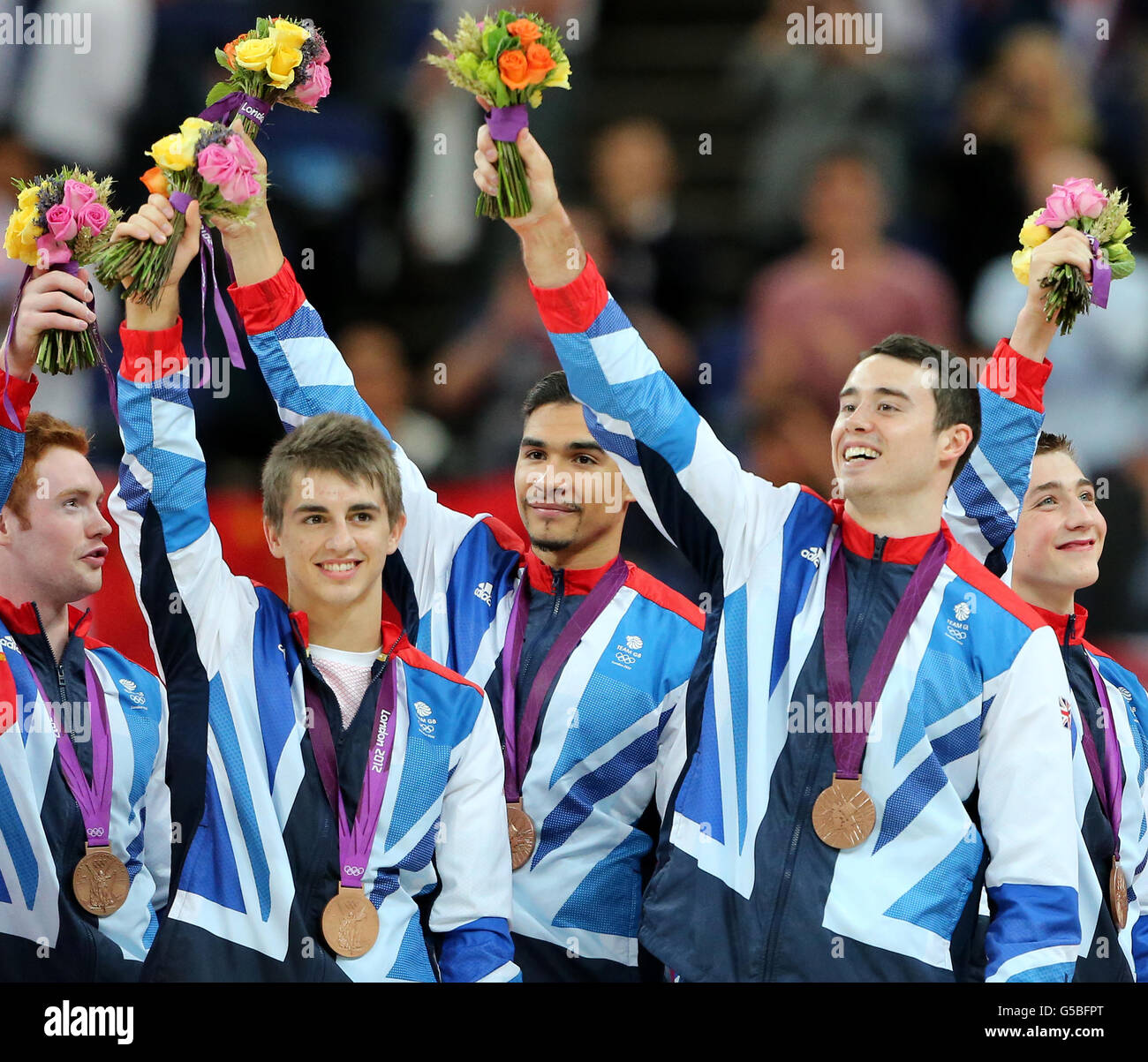 Great Britain's (from left to right) Daniel Purvis, Max Whitlock, Louis ...