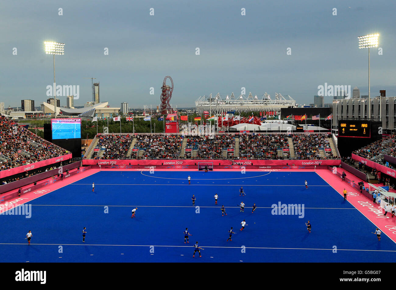 A general view of the Riverside Arena in the Olympic Park as Great ...