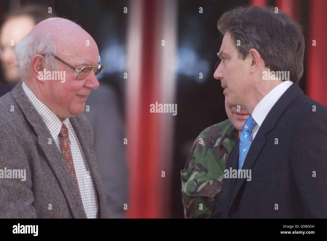 Devon foot-and-mouth Blair visit Stock Photo - Alamy