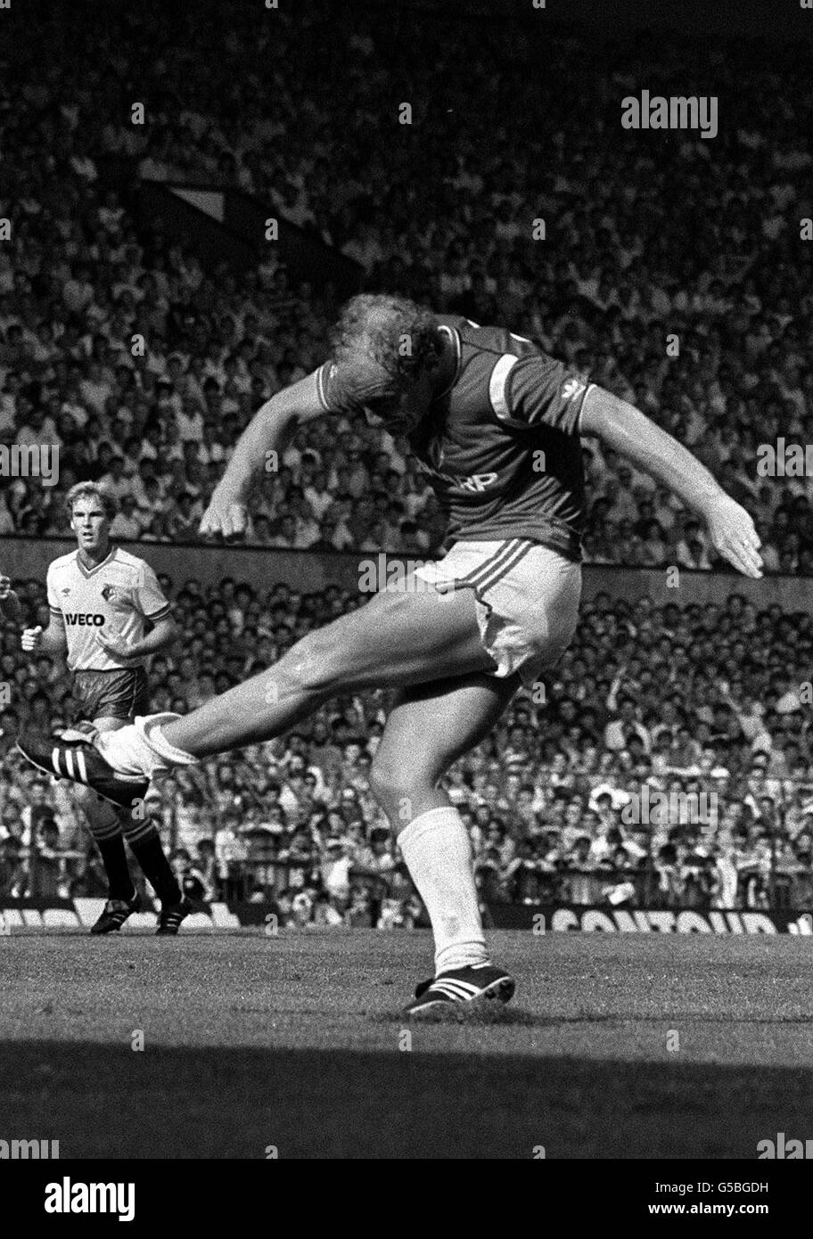 Alan Brazil. Man Utd forward Alan Brazil Stock Photo - Alamy