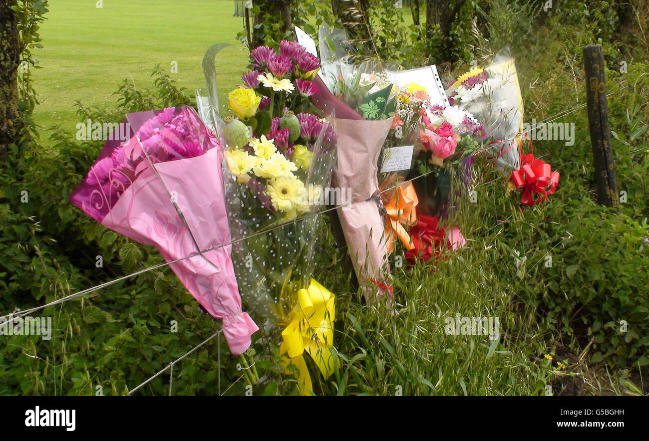 After a 14 year old boy was killed in hit and run crash hi-res stock ...