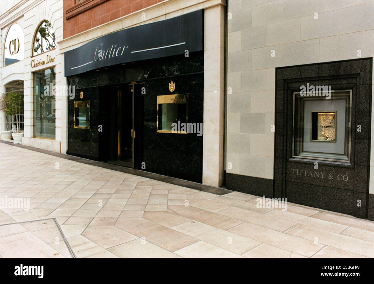 Cartier tiffany co shops on rodeo drive in beverly hills hi-res stock ...