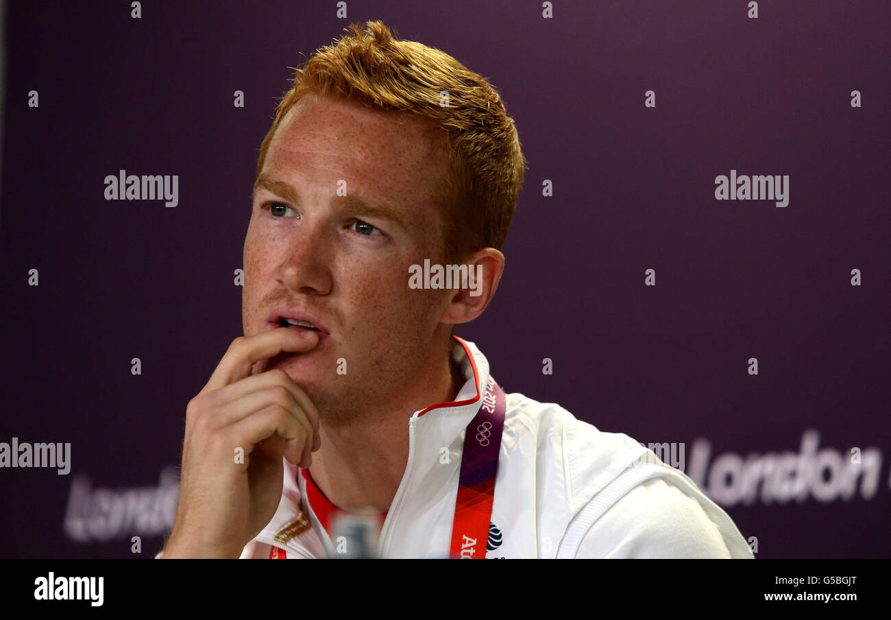 Great Britain's Greg Rutherford during a press conference at the Media ...