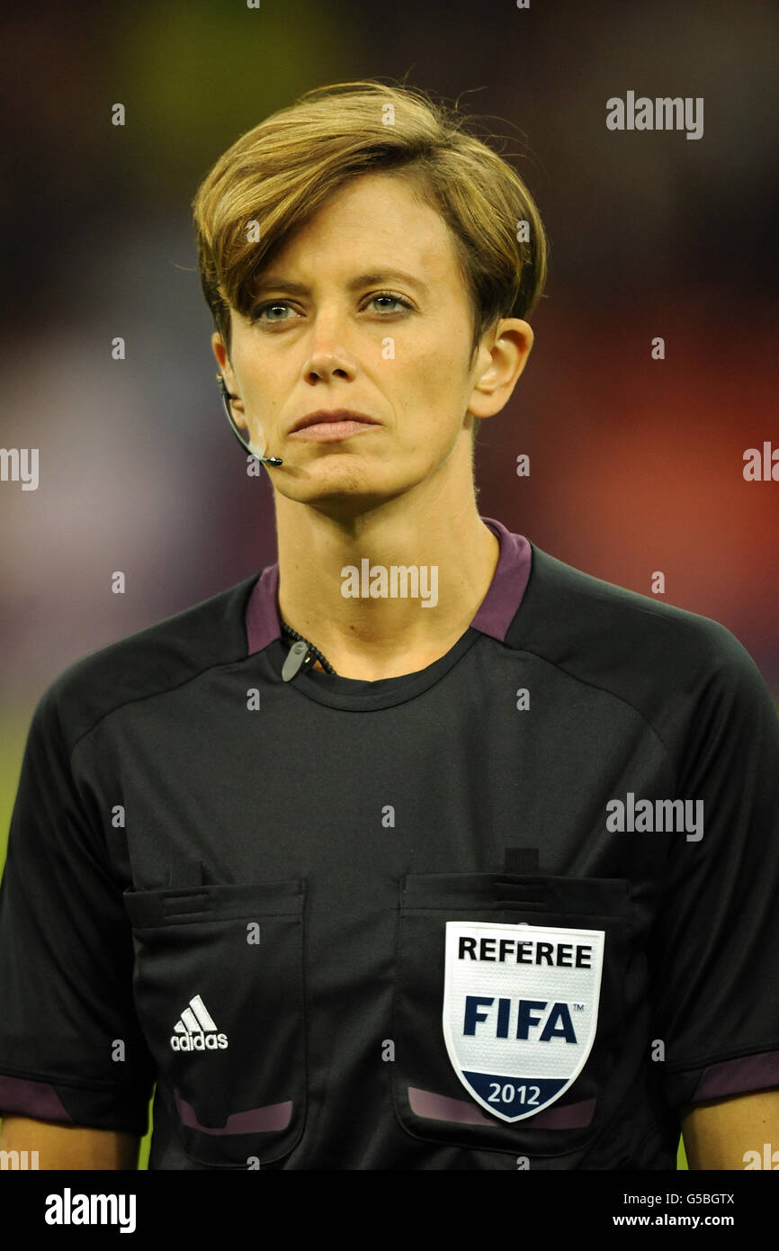London Olympic Games, Day 4. Referee and Fourth Official Kari Seitz ...
