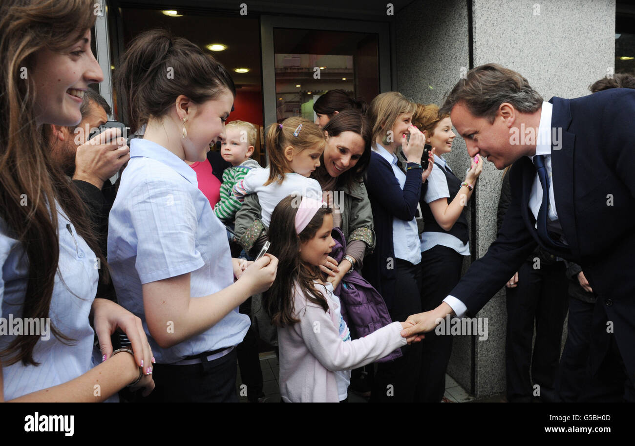 Cameron visit to Northern Ireland Stock Photo - Alamy