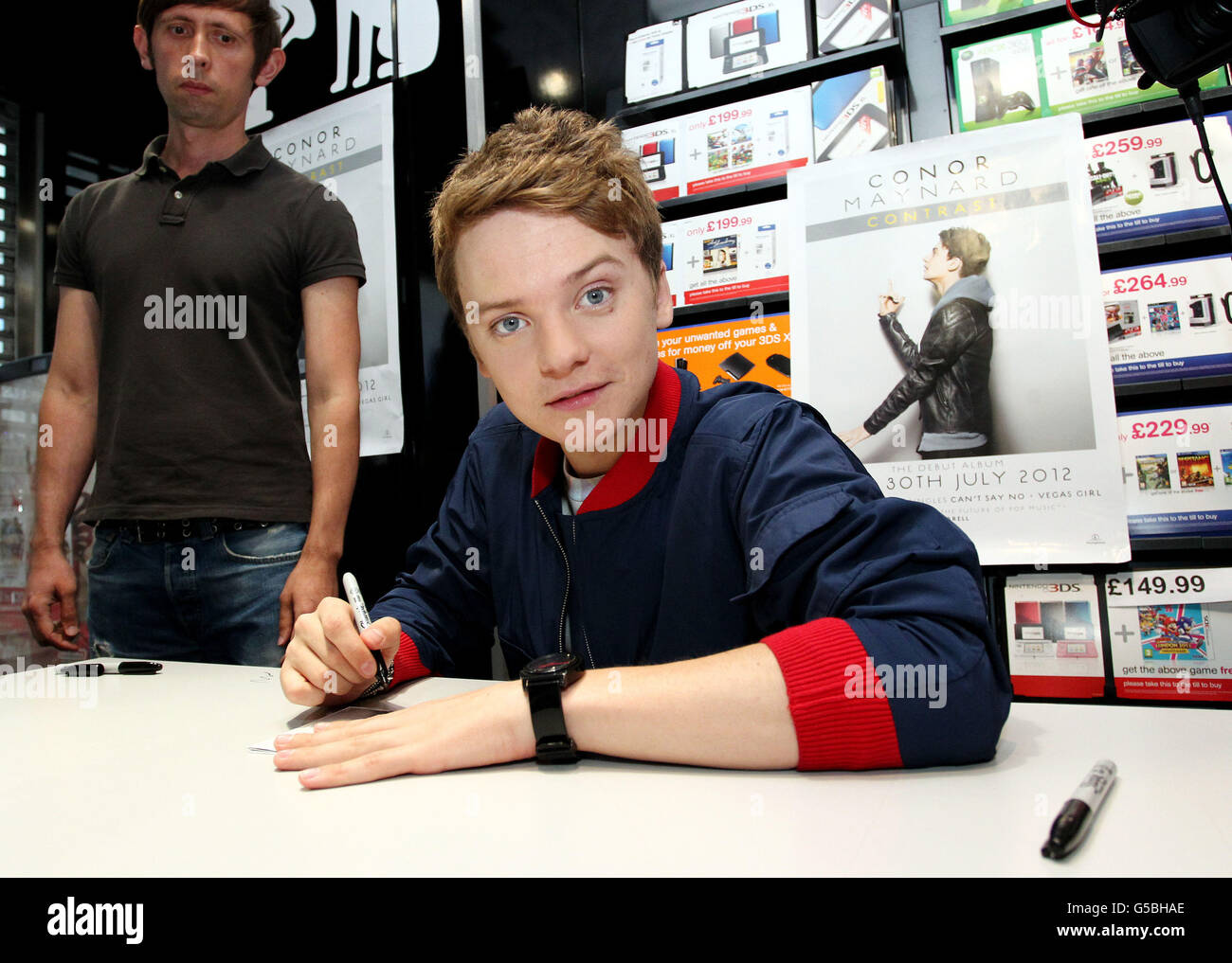 Conor Maynard signs copies of his new album 'Contrast' at HMV, Brighton ...