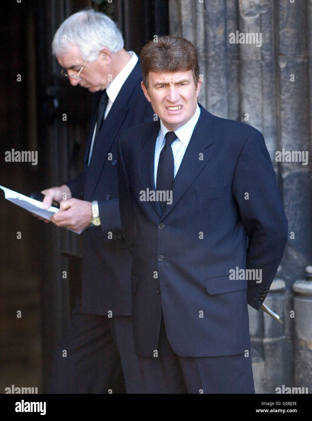 Ex-Rangers footballer Sandy Jardine at the funeral of Rangers football ...
