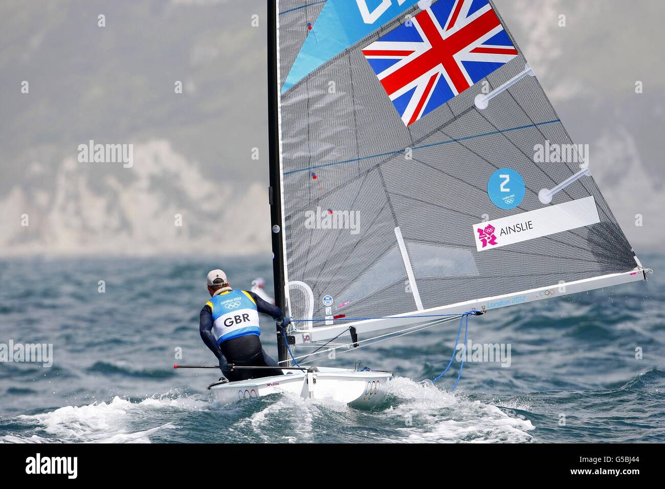Mens finn sailing class hi-res stock photography and images - Alamy