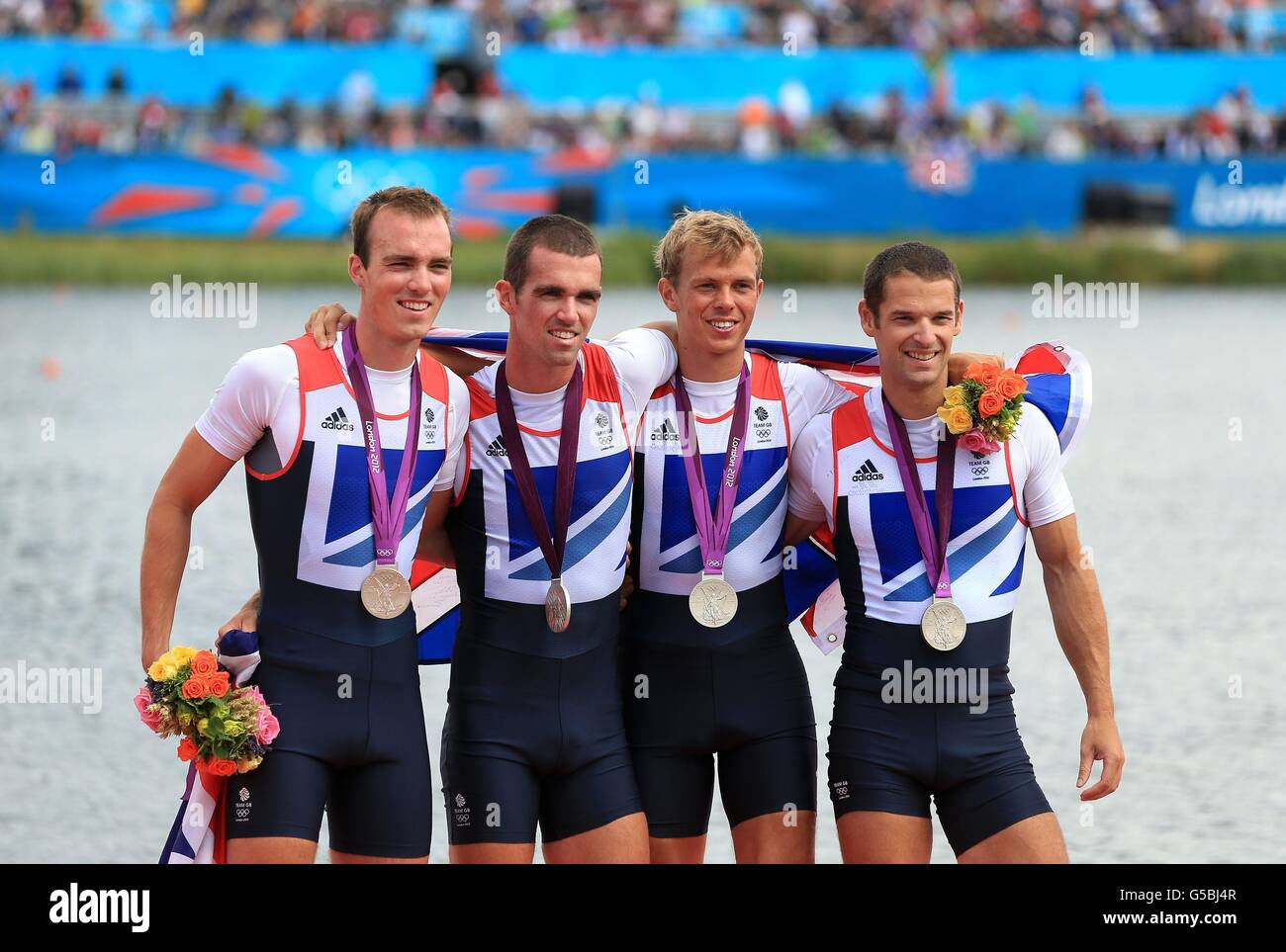Great Britain's Chris Bartley, Richard Chambers, Rob Williams and Peter ...