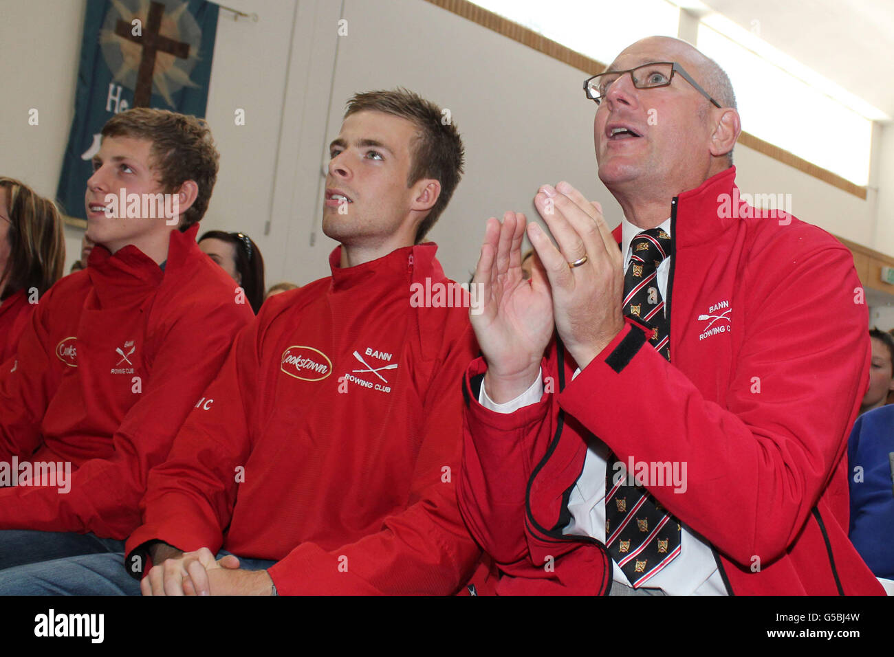 Chris Black, Joel Cassells and Stephen Smyth, of Coleraine Bann Rowing ...