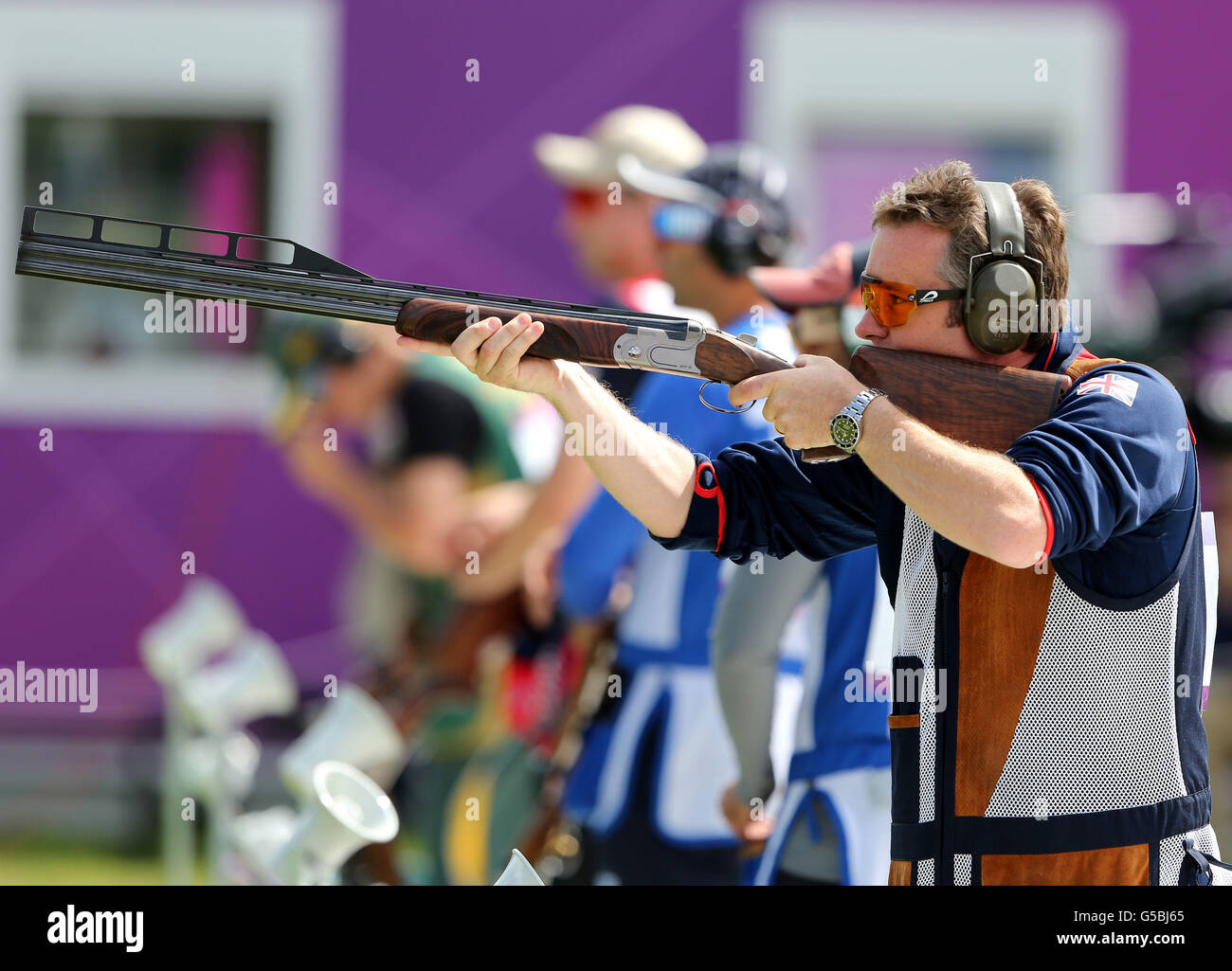 London Olympic Games - Day 6. Great Britain's Richard Faulds during his ...