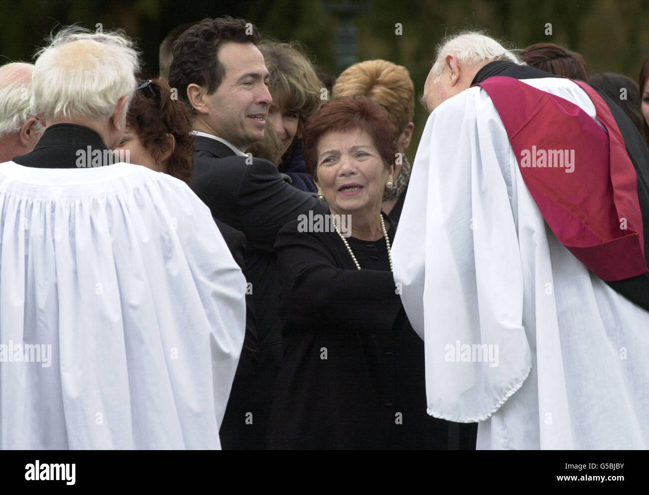 Lady Myra Secombe (centre), widow of the late comic legend Sir Harry ...