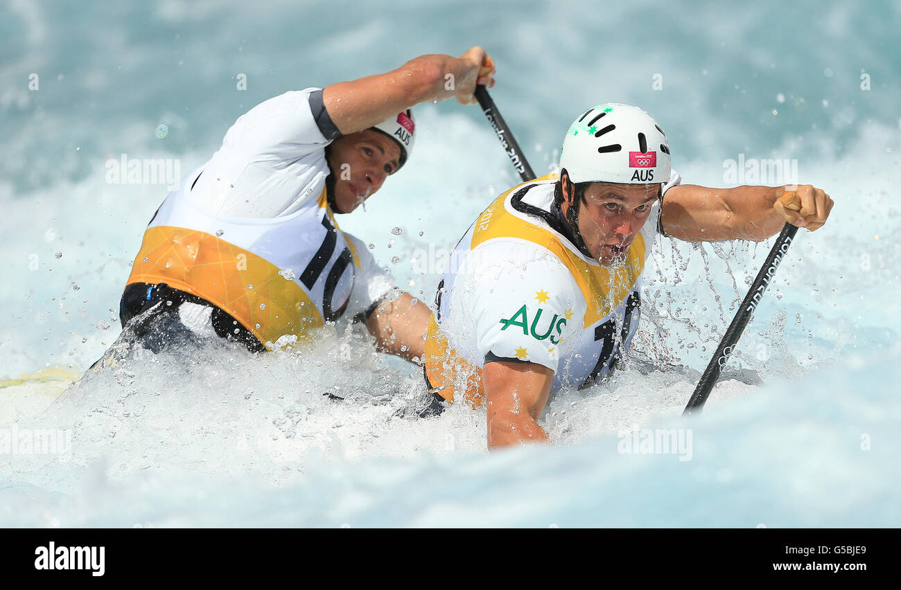 Australia's Kynan Maley and Robin Jeffery in the Men's canoe double ...
