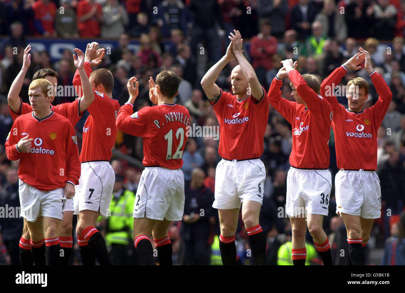 ManU v ManC team Stock Photo - Alamy