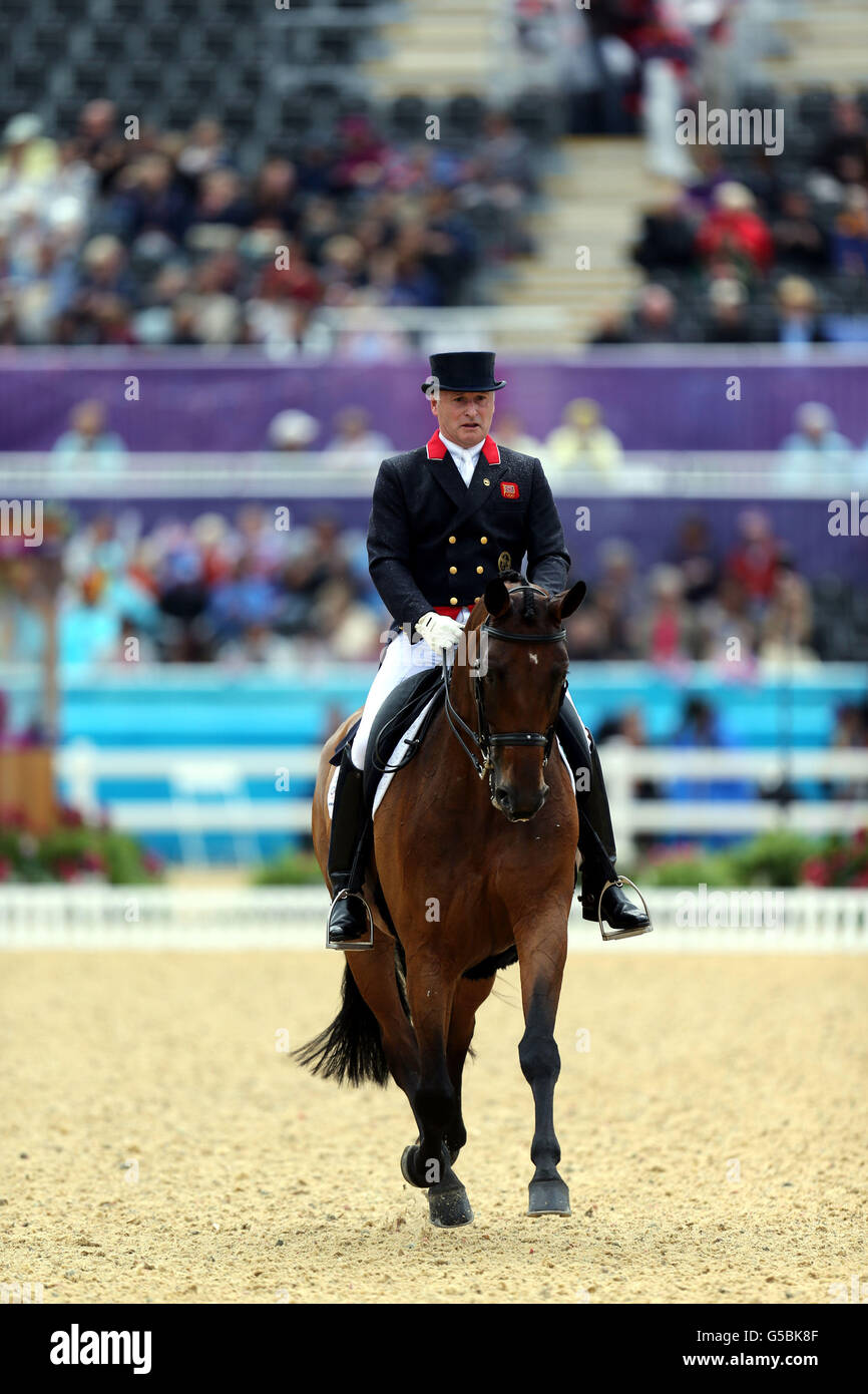 London Olympic Games - Day 7. Great Britain's Richard Davidson riding ...