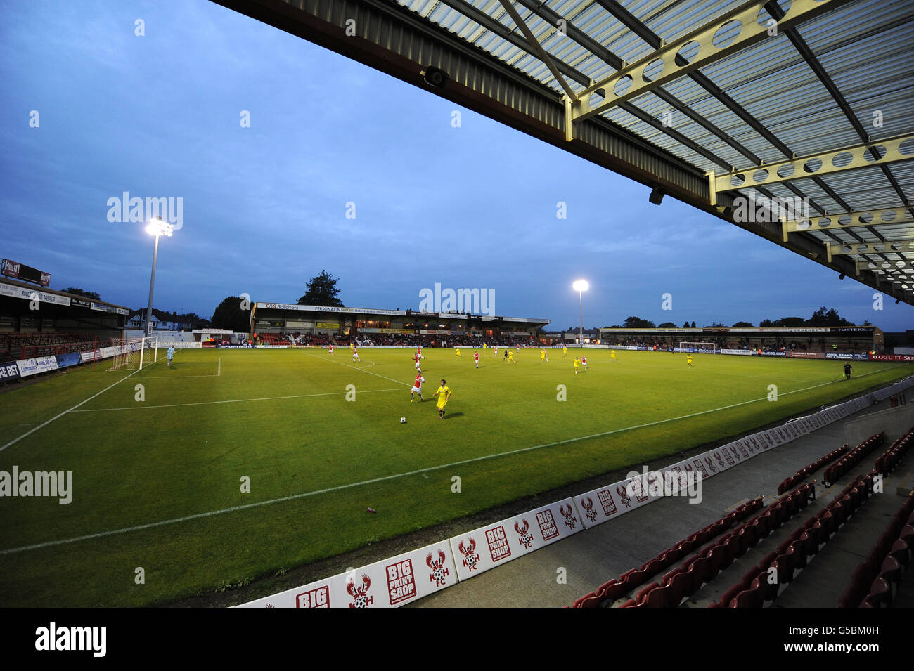 General view action aggborough stadium hi-res stock photography and ...