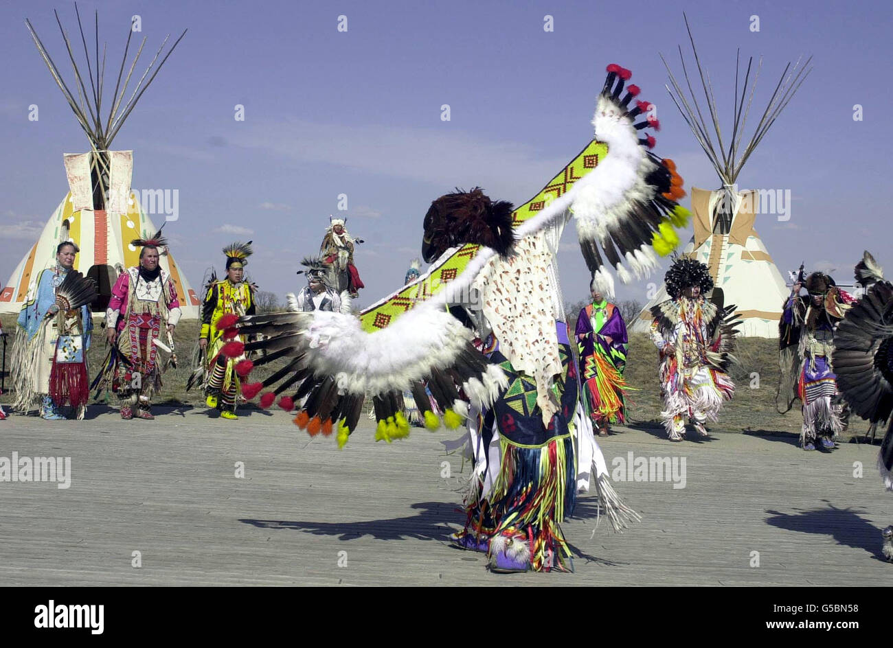 A part of the group of native Indians, who entertained the Prince of ...