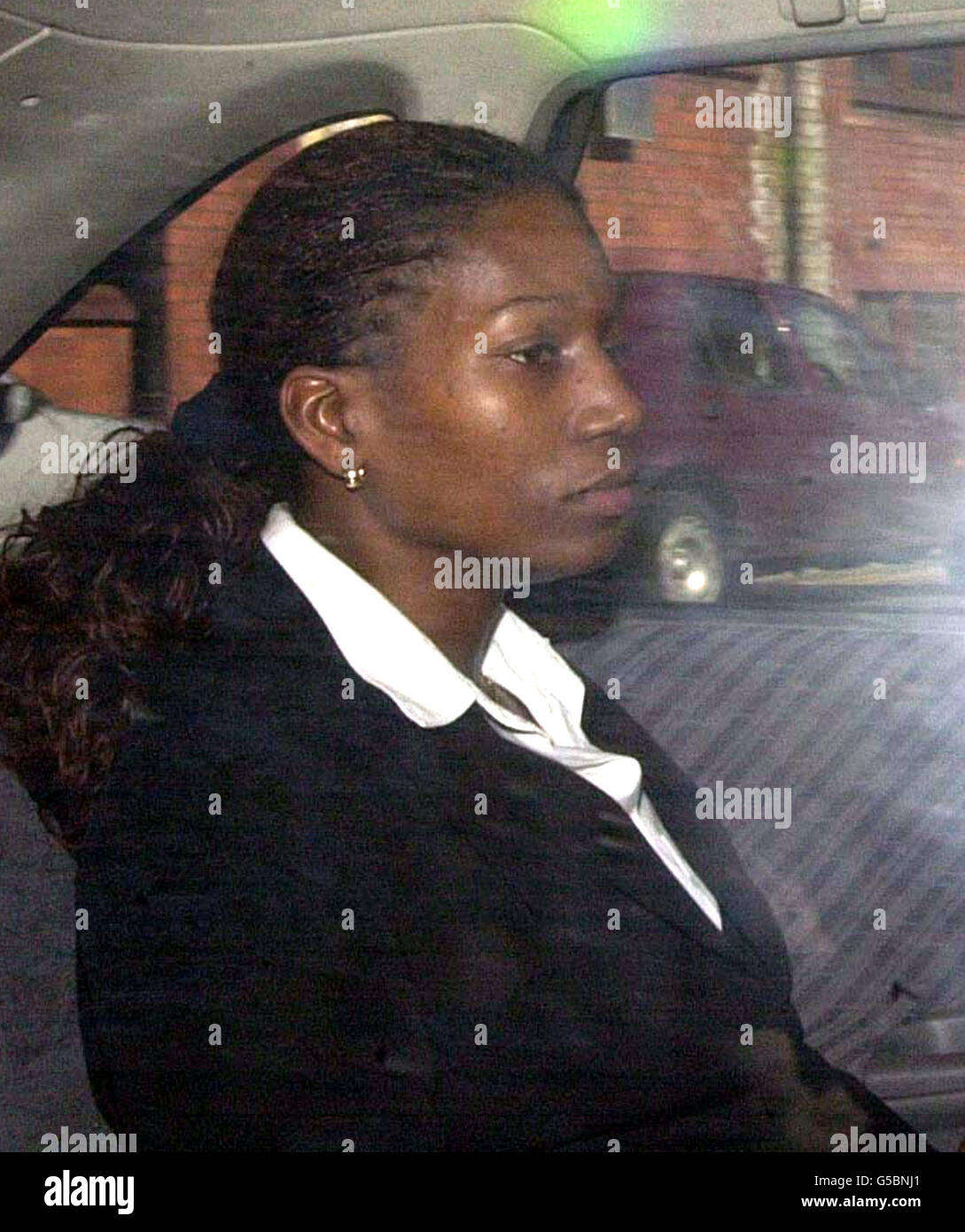 Athlete Ashia Hansen arrives at Birmingham Crown Court, where she is to ...