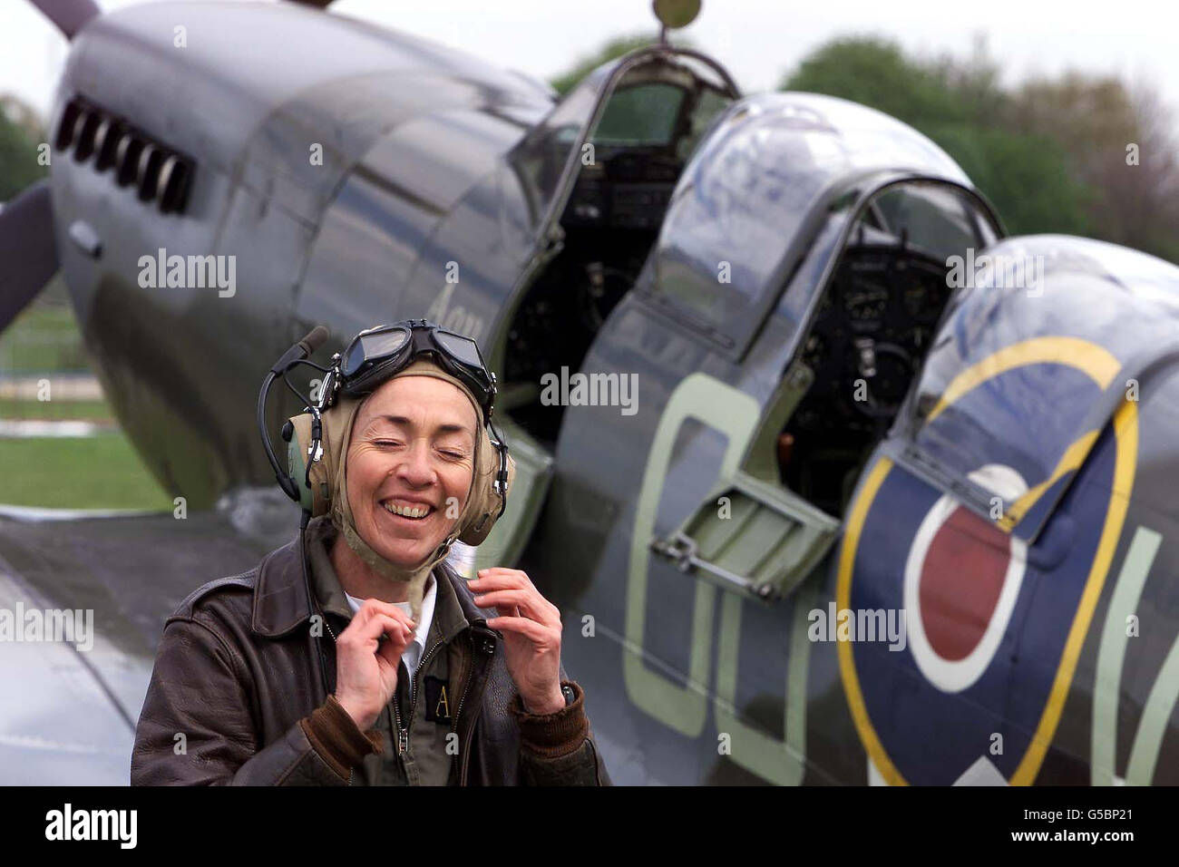 The only female spitfire pilot in the world hi-res stock photography ...