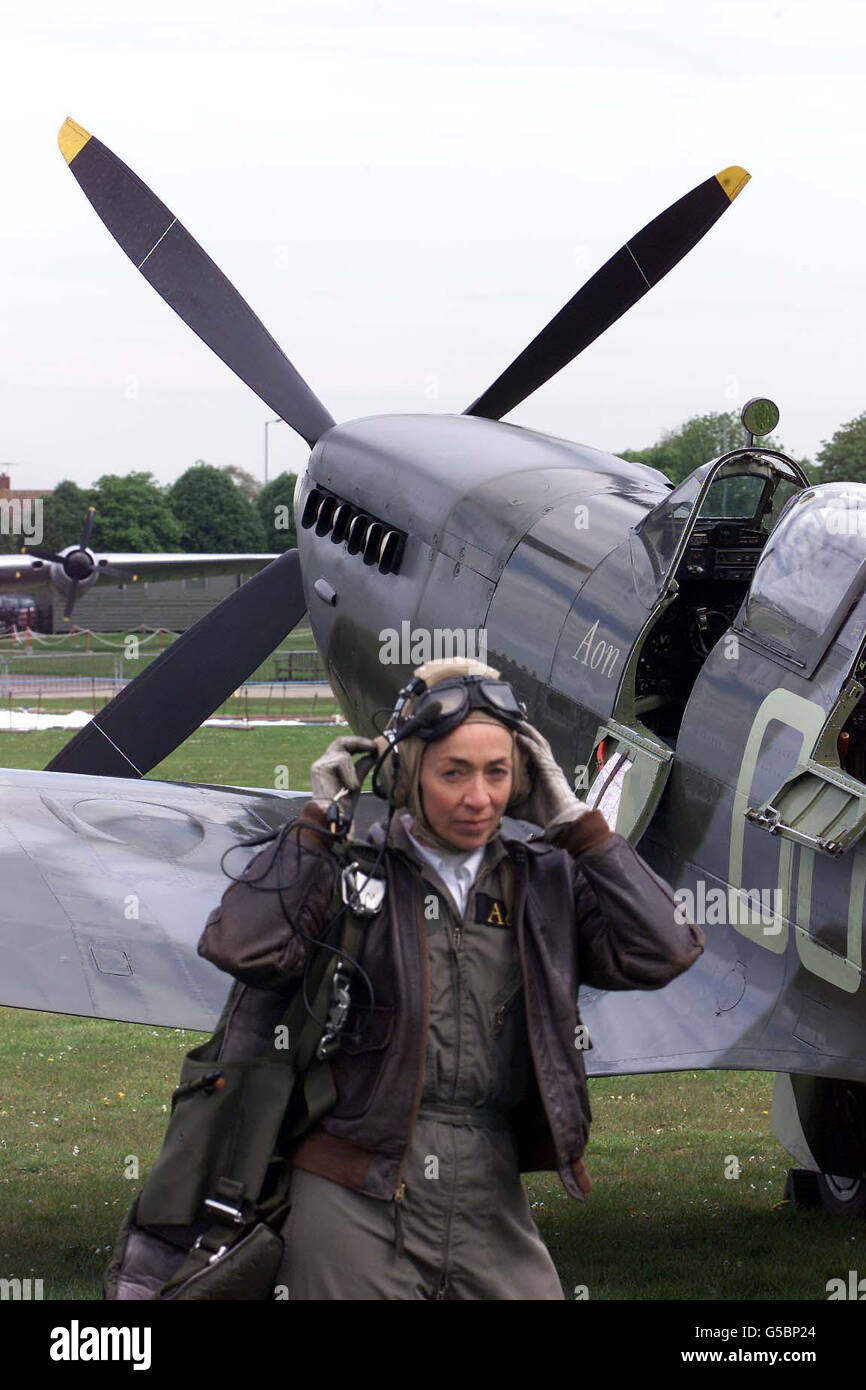 The only female spitfire pilot in the world hi-res stock photography ...