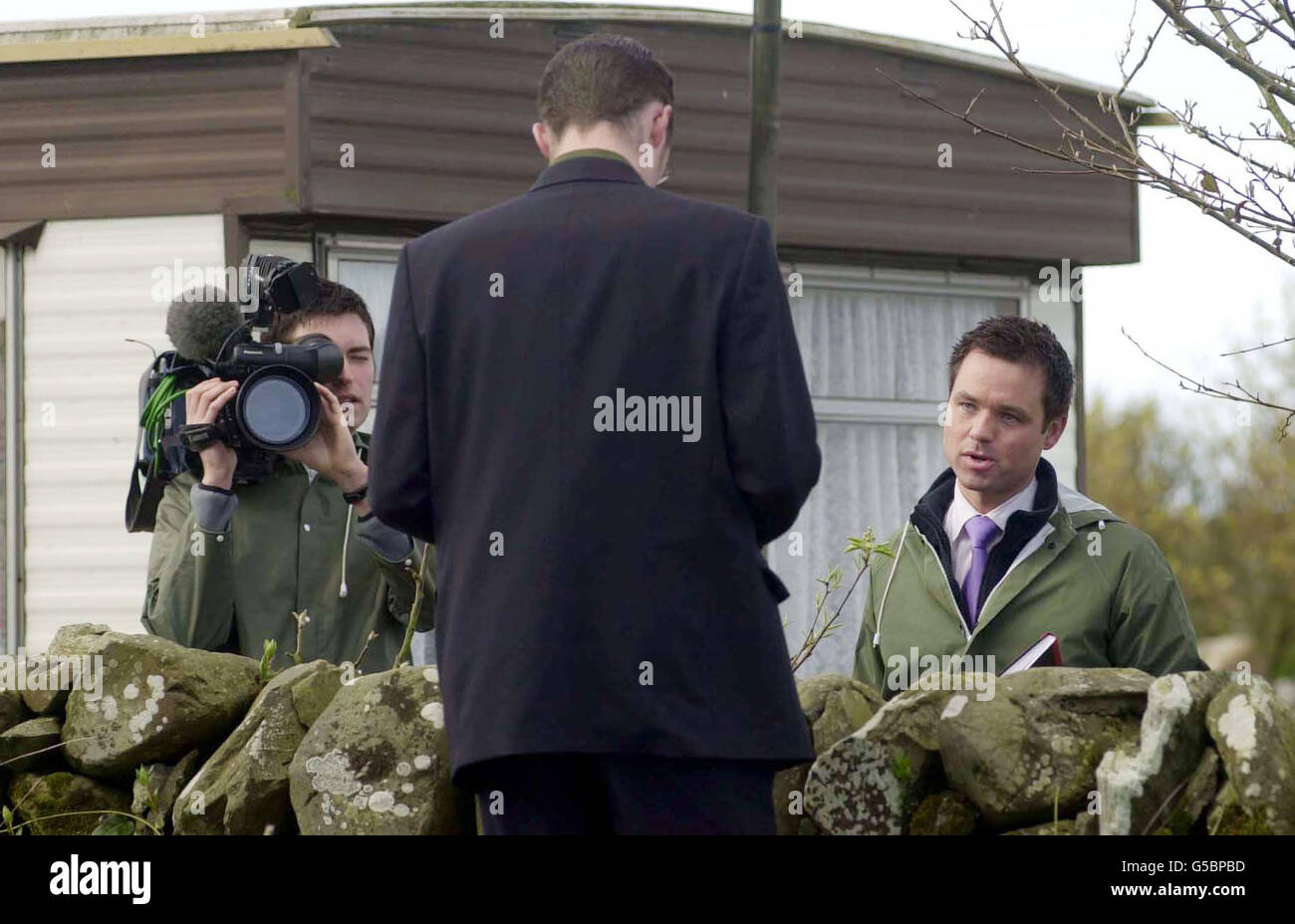 Reporter Peter Lane (right) and cameraman Alastair Thomson, a two-man ...
