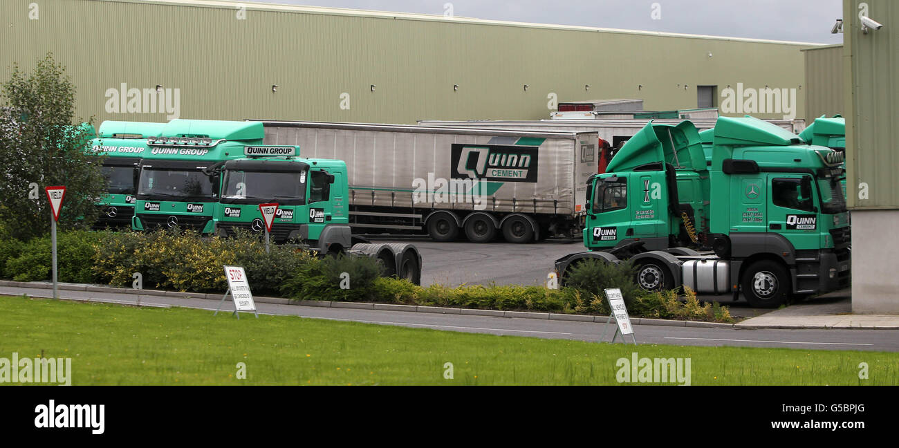 A general view ofof Quinn cement trucks in Ballyconnell Co Cavan Stock ...