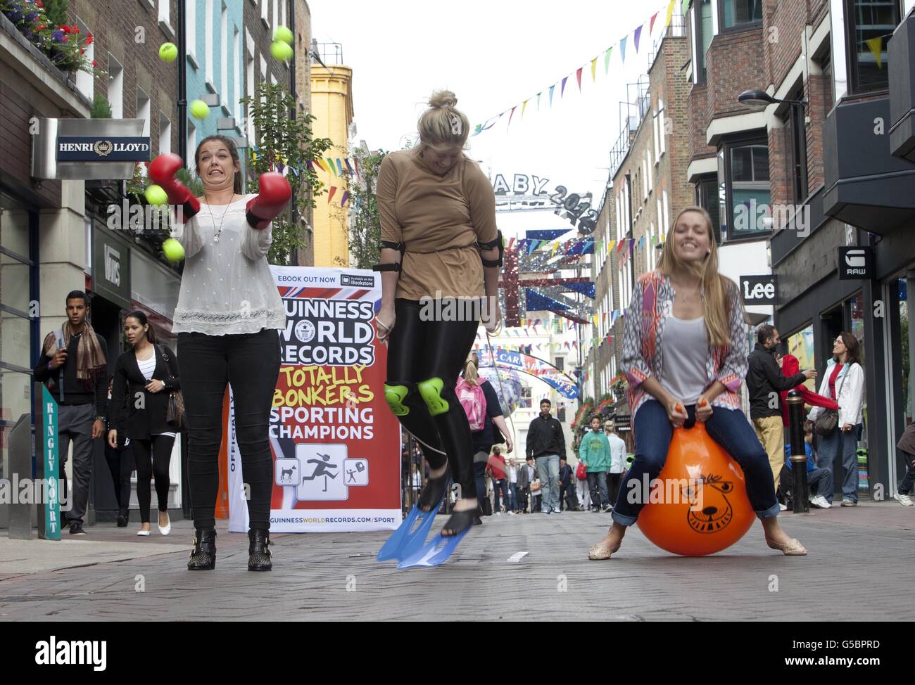 Guinness World Record attempt on Carnaby Street, London Stock Photo - Alamy
