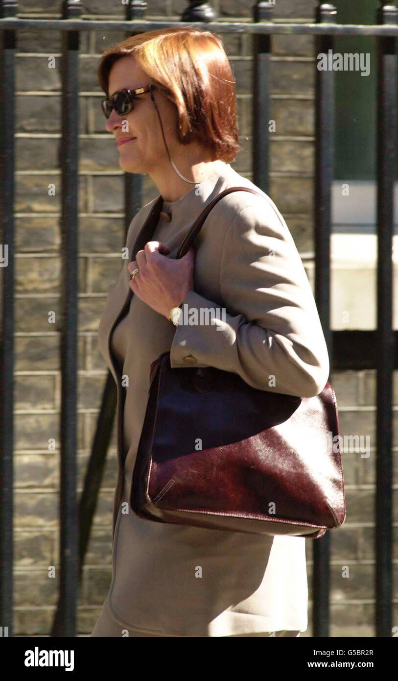 Anji Hunter, one of Prime Minister Tony Blair's closest aids, arrives ...