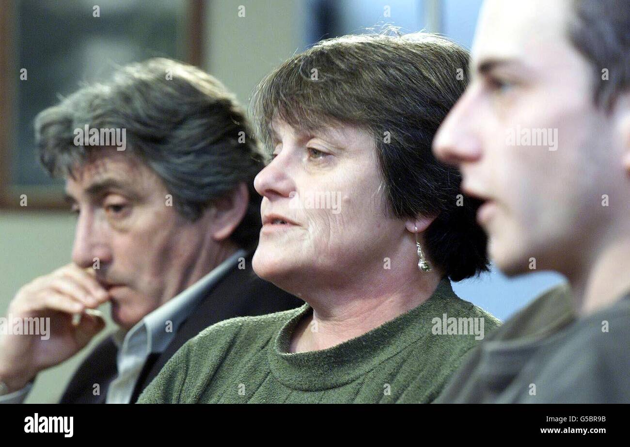 The family of dead undergraduate Lorna Spinks, 19, (L-R) her father ...