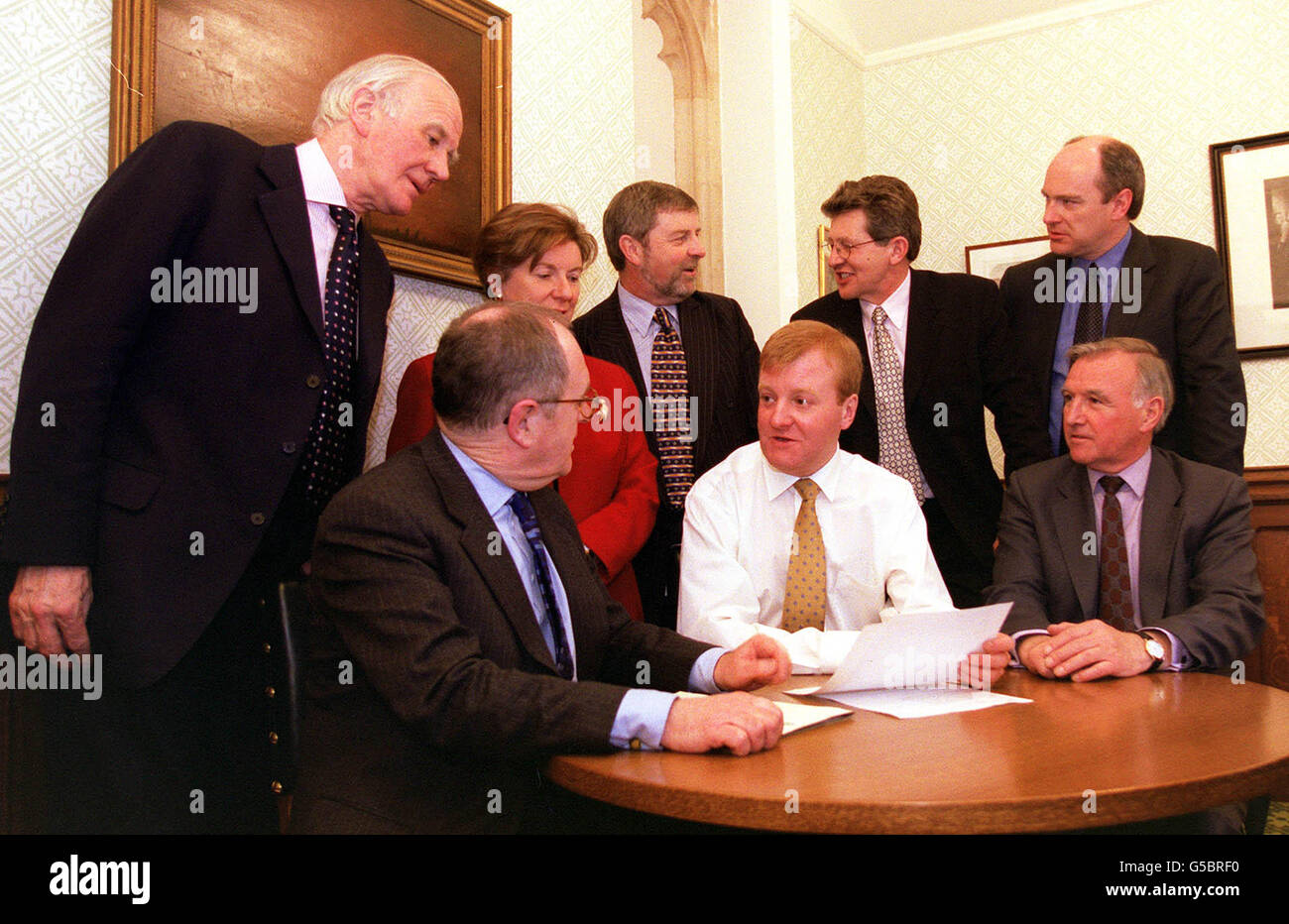 Liberal Democrat leader Charles Kennedy unveils his opposition front ...