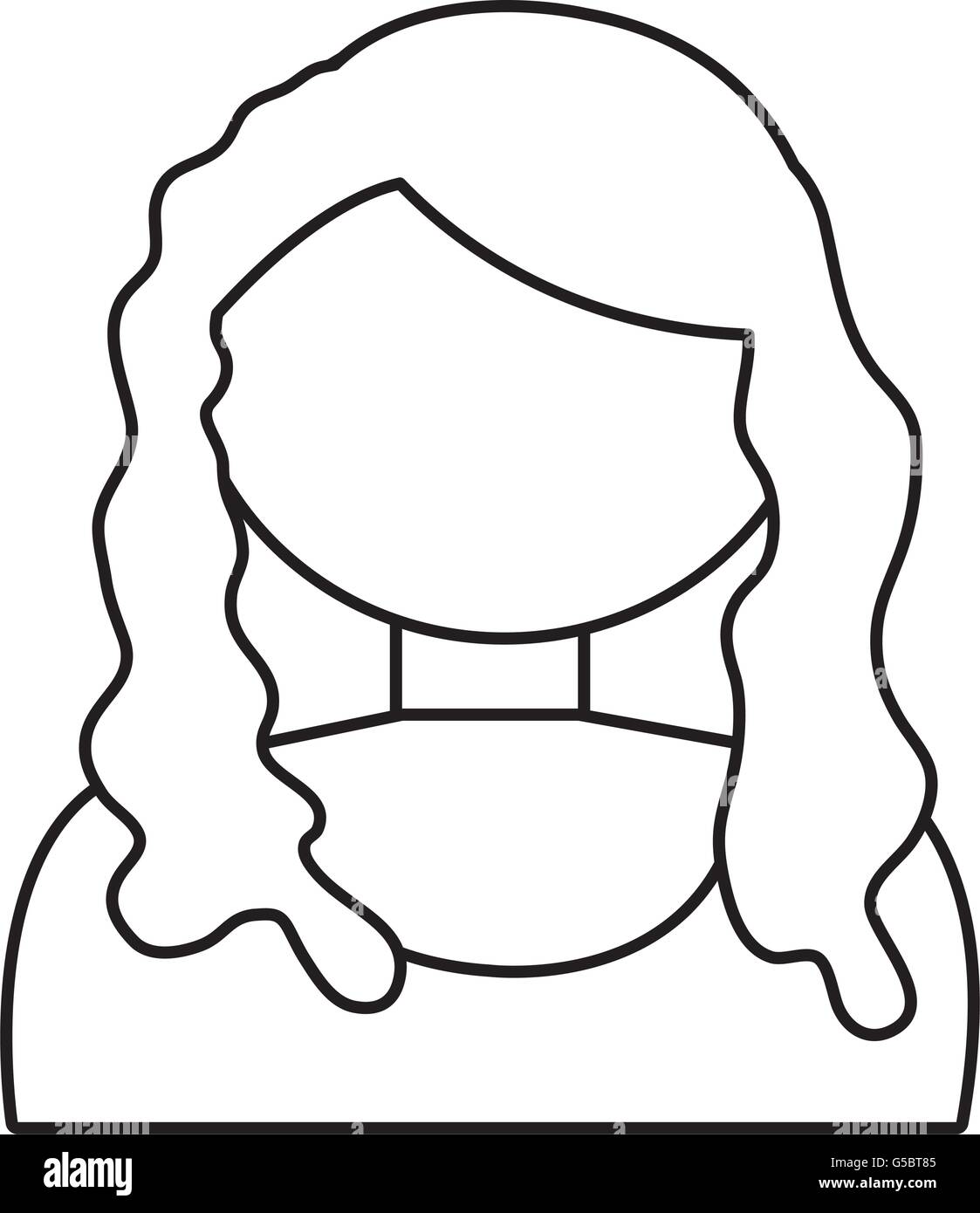 cartoon avatar woman front view Stock Vector Image & Art - Alamy