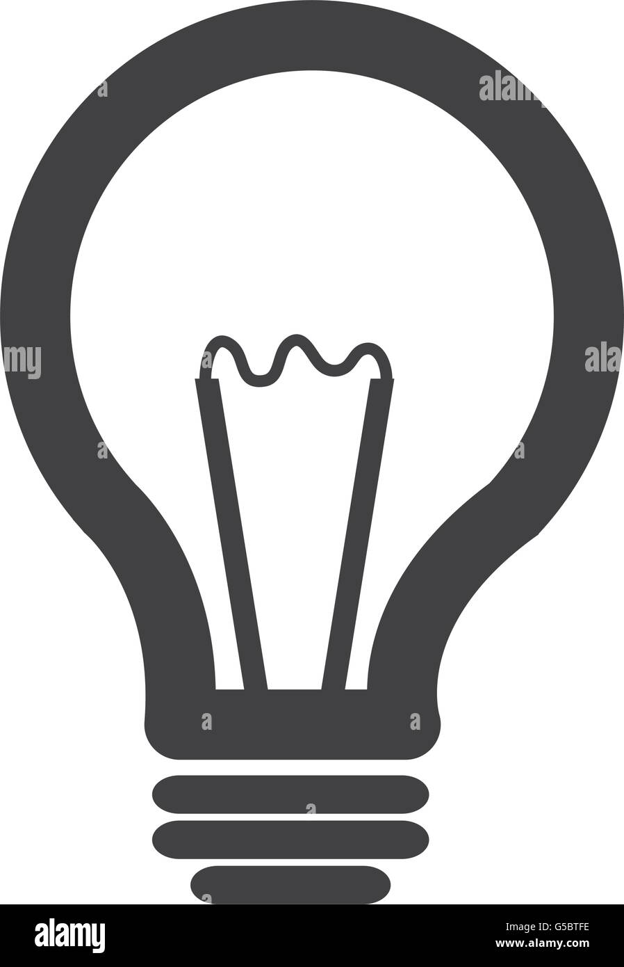 light bulb front view,vector graphic Stock Vector Image & Art - Alamy